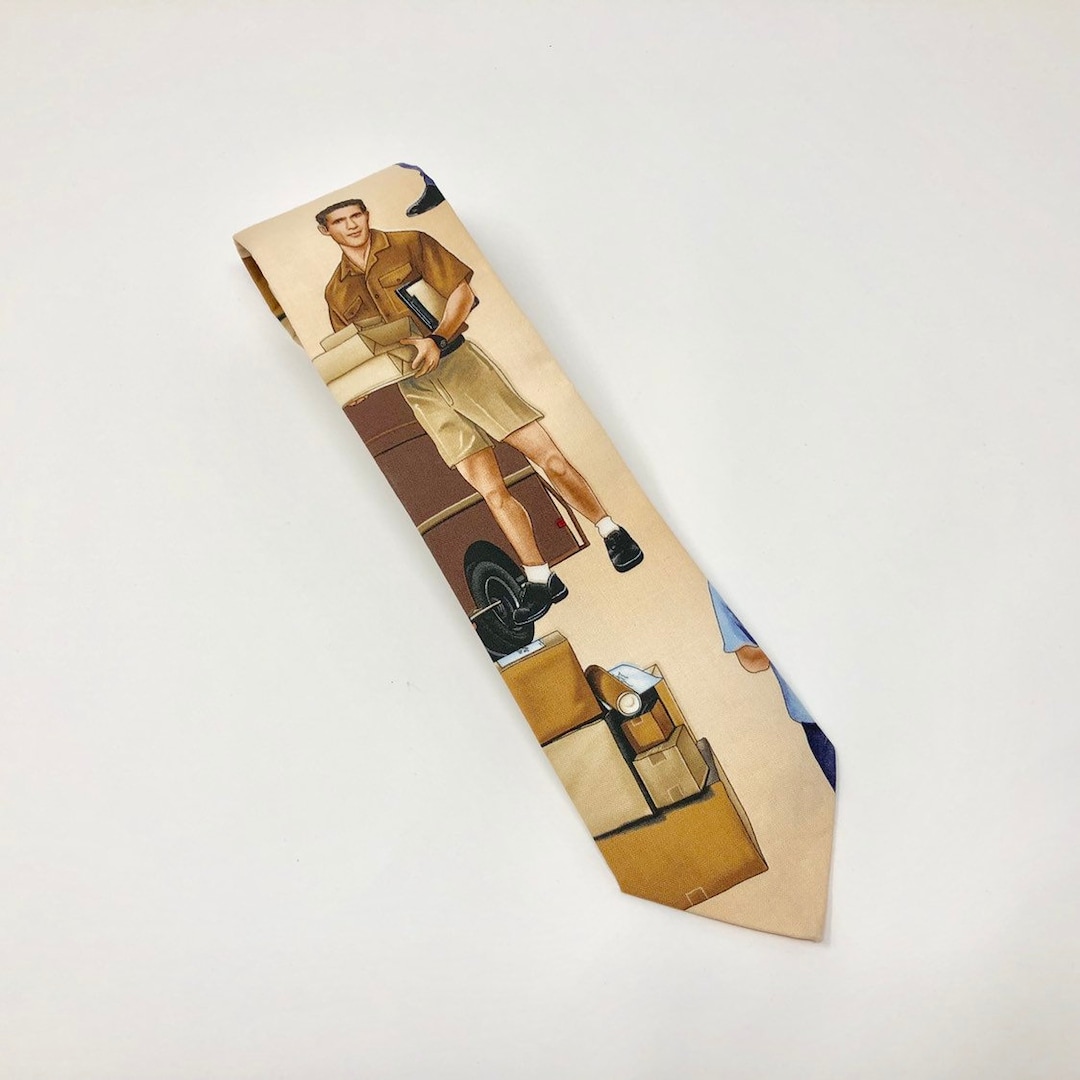 All American Delivery Man DHL FEDEX Tie Necktie Men's Accessories ...