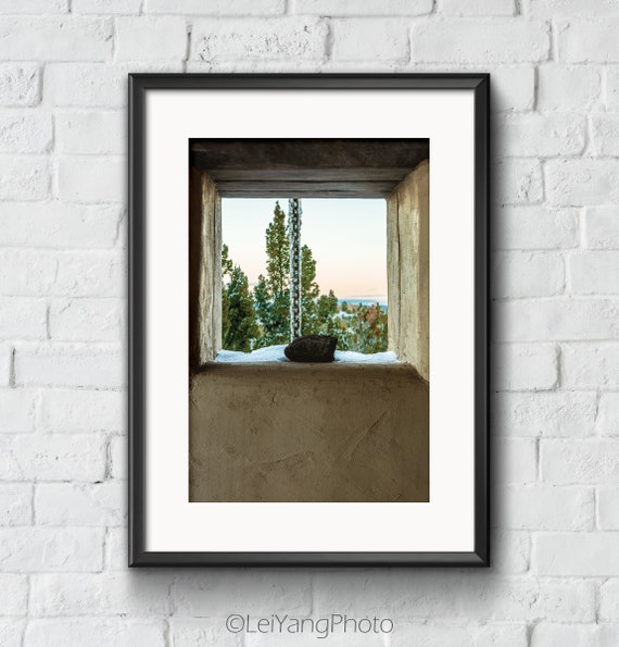 Adobe House Window Sunrise Desert Sunrise Nature Wall Art | Etsy