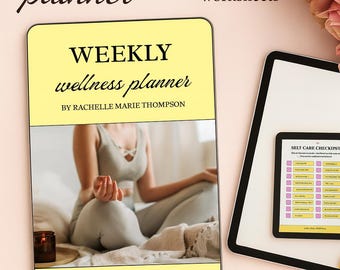 Wellness Planner Printable | Self Care Journal | Weekly Habit Tracker ...