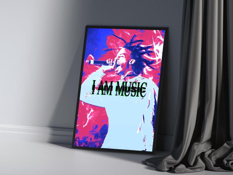 Playboi Carti Poster, Playboi Carti I AM MUSIC Poster Print, Playboi ...
