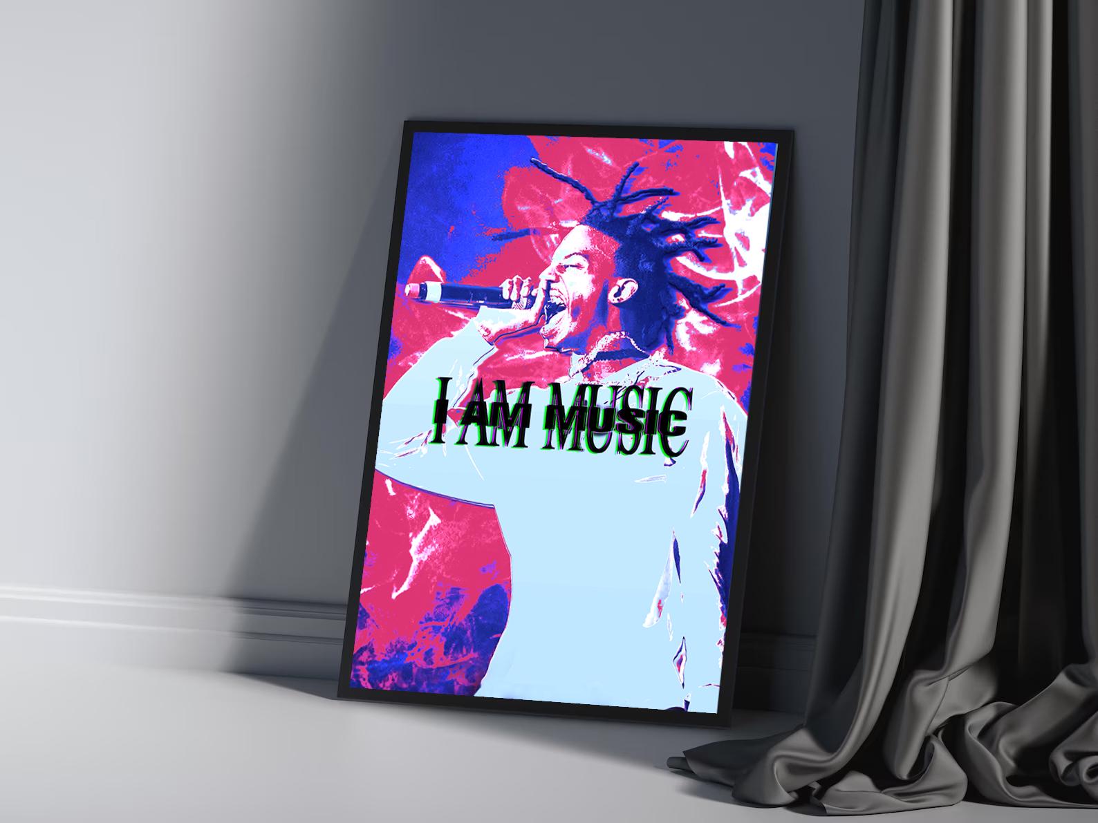 Playboi Carti Poster, Playboi Carti I AM MUSIC Poster Print, Playboi ...