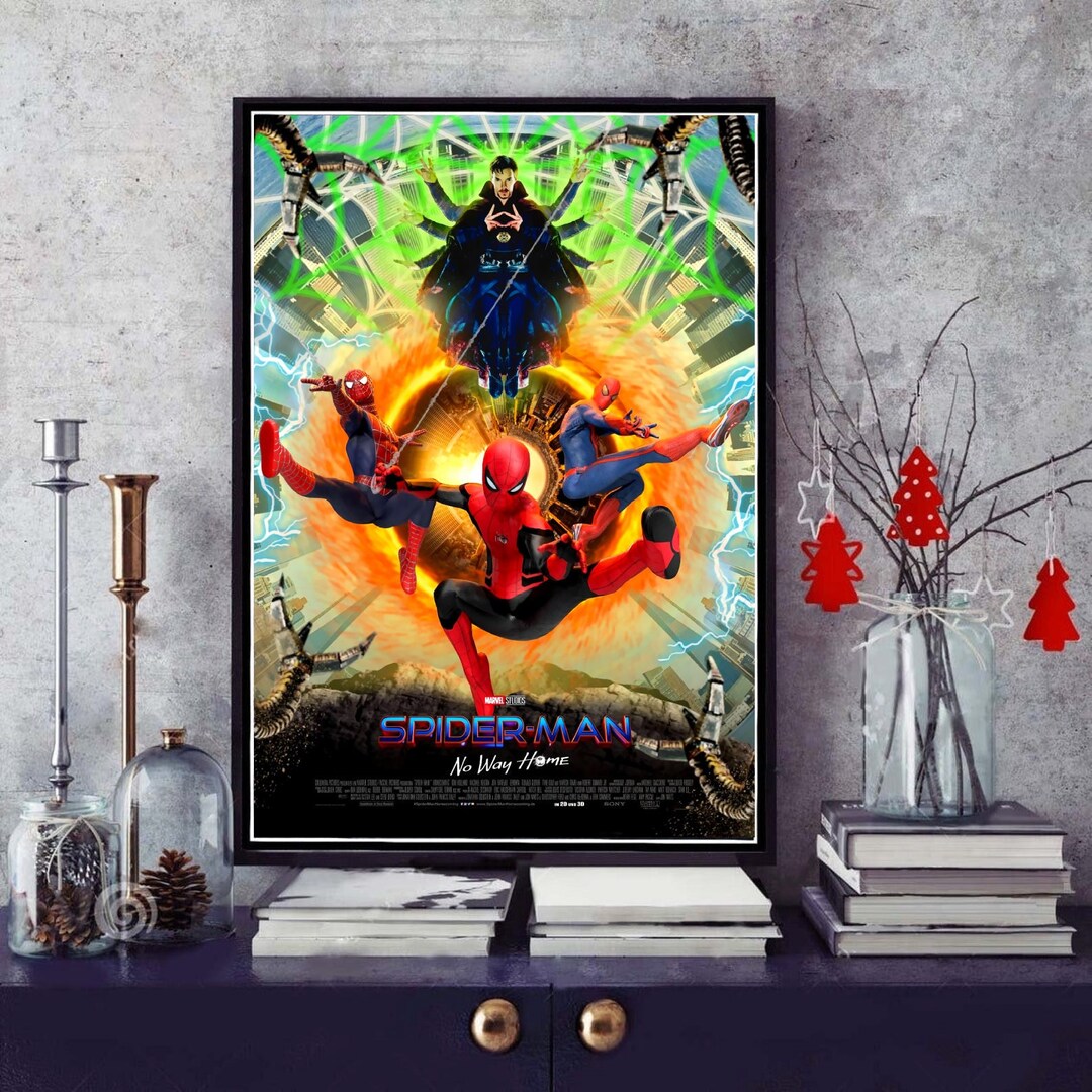 Spiderman No Way Home Poster Marvel Movie Poster Wall Art - Etsy