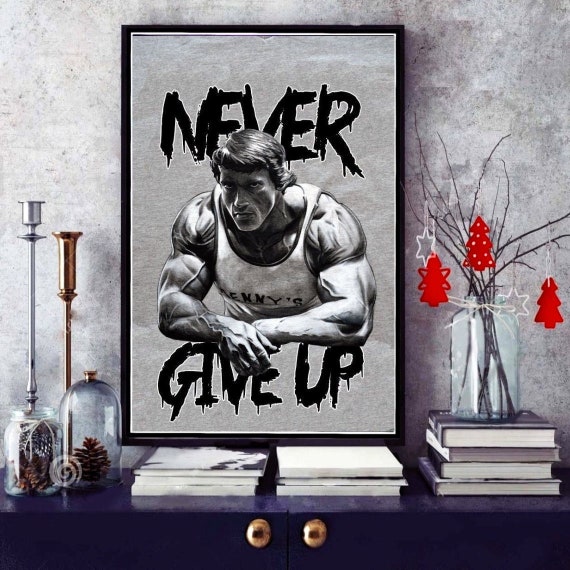 Arnold Schwarzenegger Bodybuilding Motivational Poster