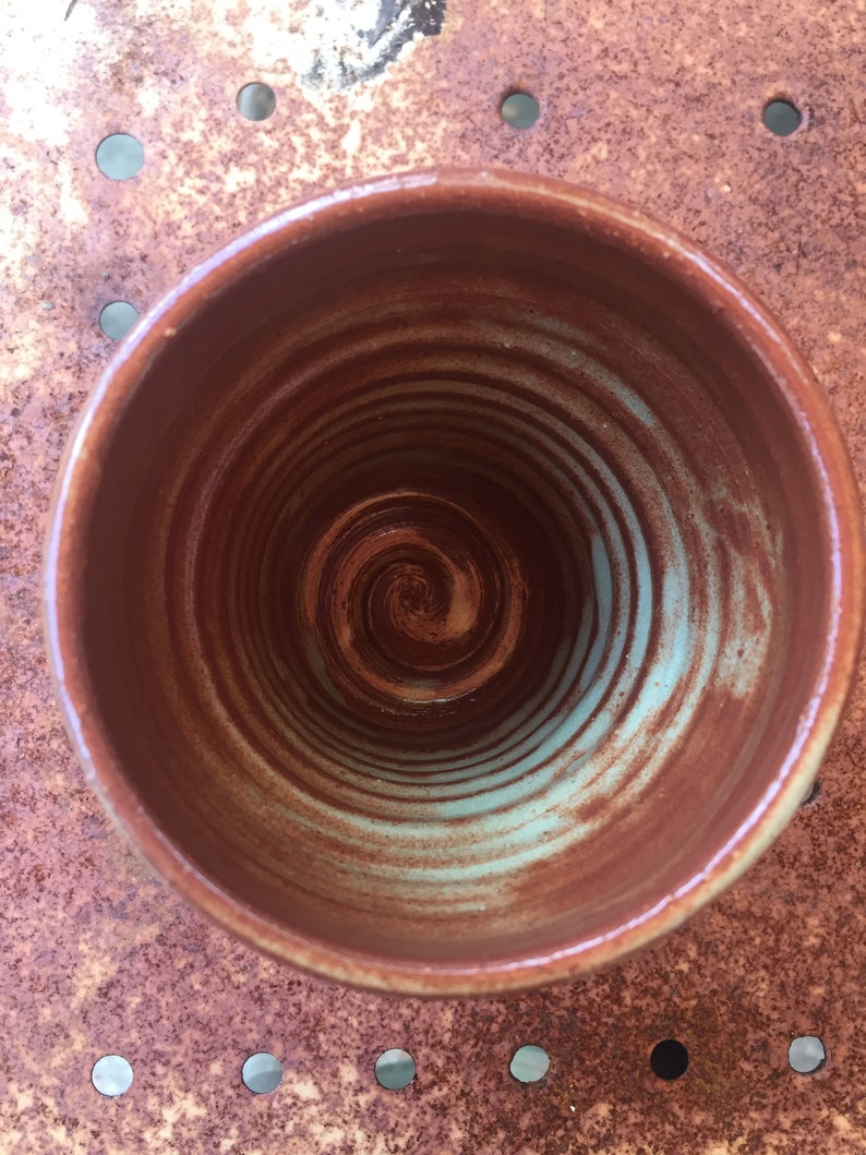 Vermilion Swamp Goblette, Ceramic Tumbler, Handmade Drinking Cup ...