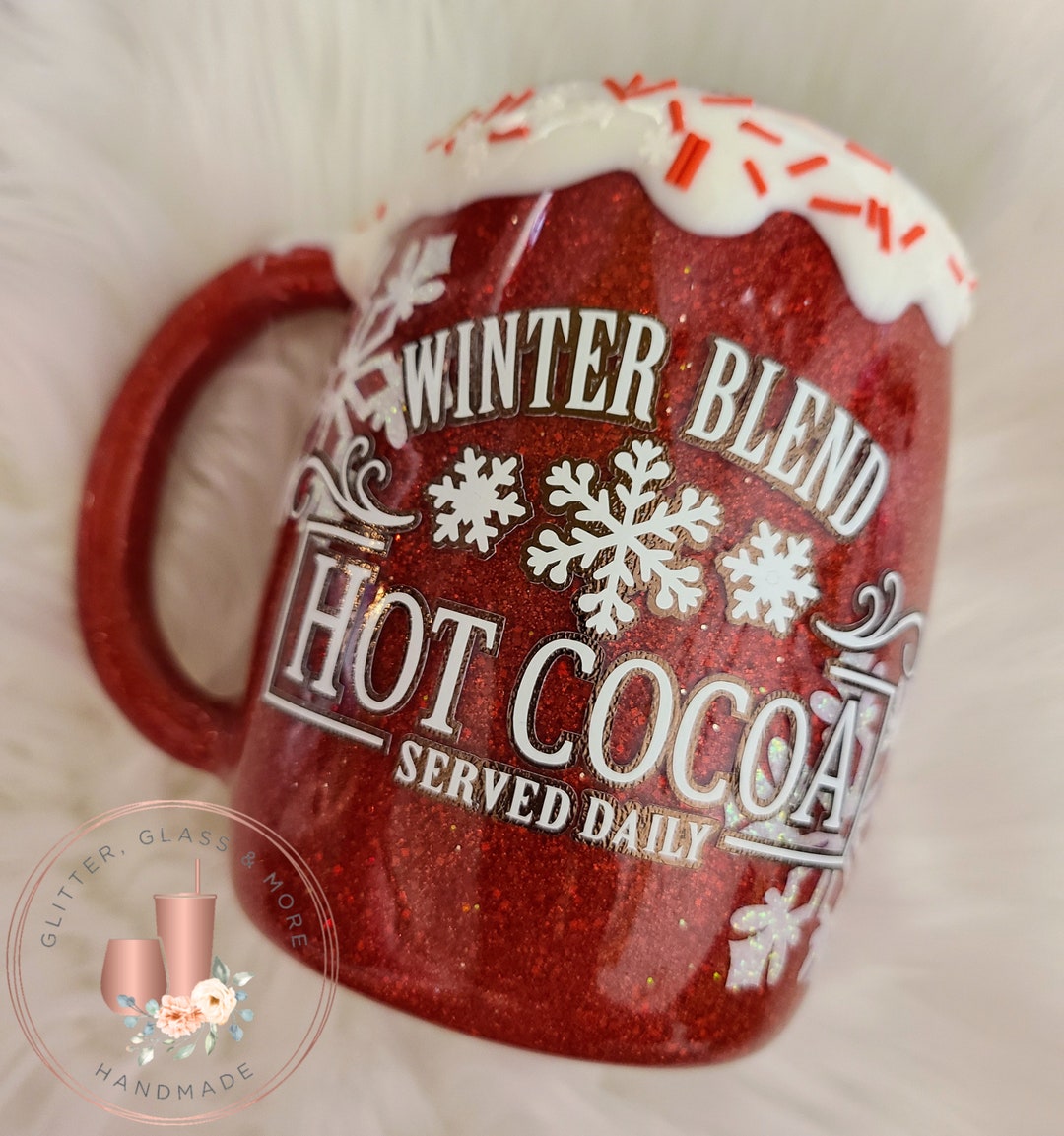 Winter Blend Hot Cocoa | Faux Whipped Topping and Sprinkles | Holiday ...