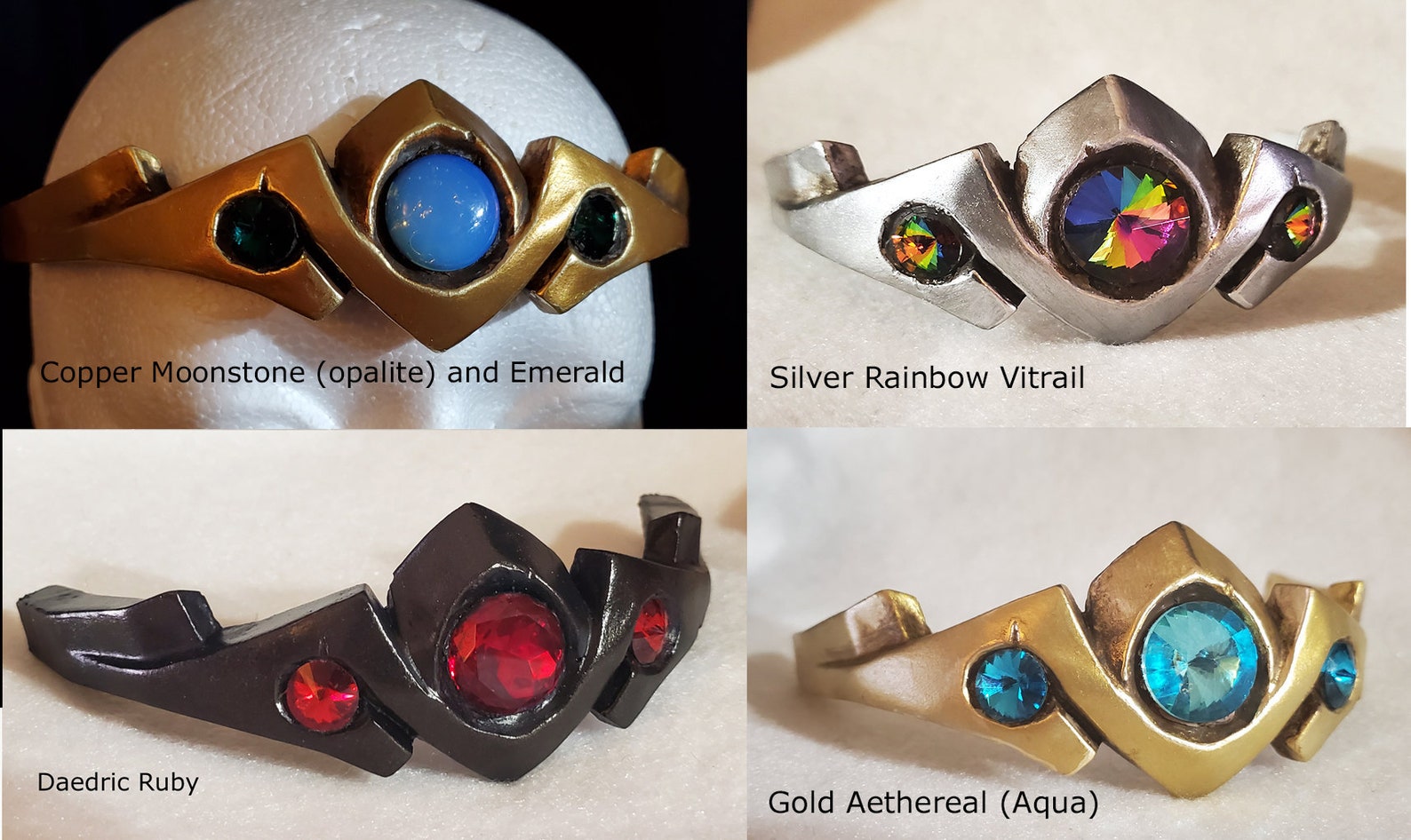 Skyrim Circlet Customized Prop With Genuine Swarovski Crystal - Etsy