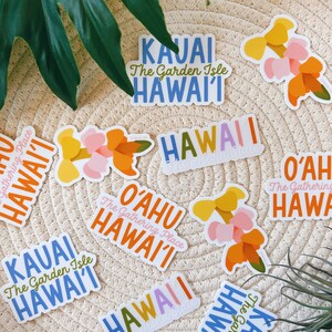 Hawaii Sticker | Hawaiian Islands Sticker | Die-cut Water Bottle ...