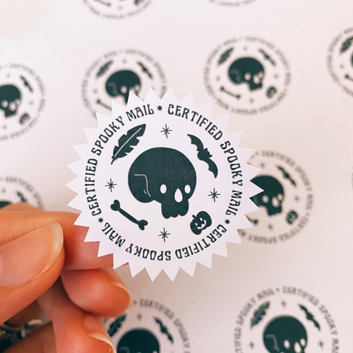 Spooky Small Business Thank You Stickers Packaging Stickers - Etsy