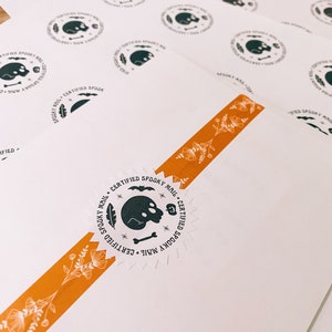 Certified Spooky Mail Sticker Sheet | Small Business Packaging Stickers ...