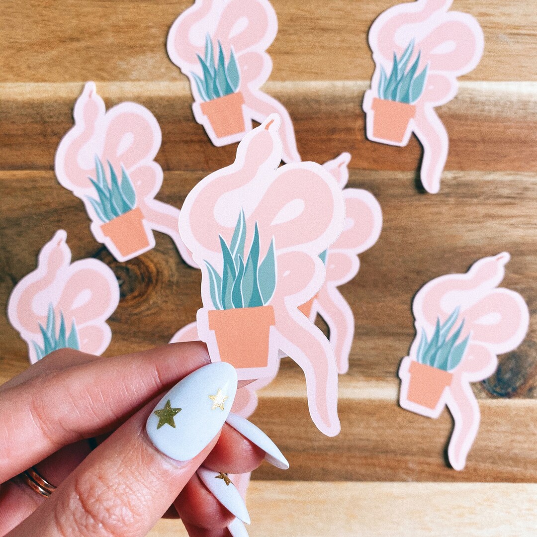 Snake Plant Sticker | Snake Sticker | Water Bottle Sticker | Laptop ...