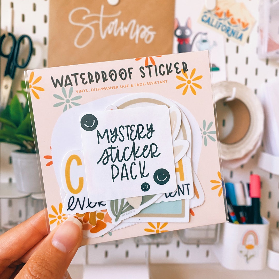 Mystery Sticker Pack | Full-sized Die-cut Stickers | Vinyl Waterproof ...
