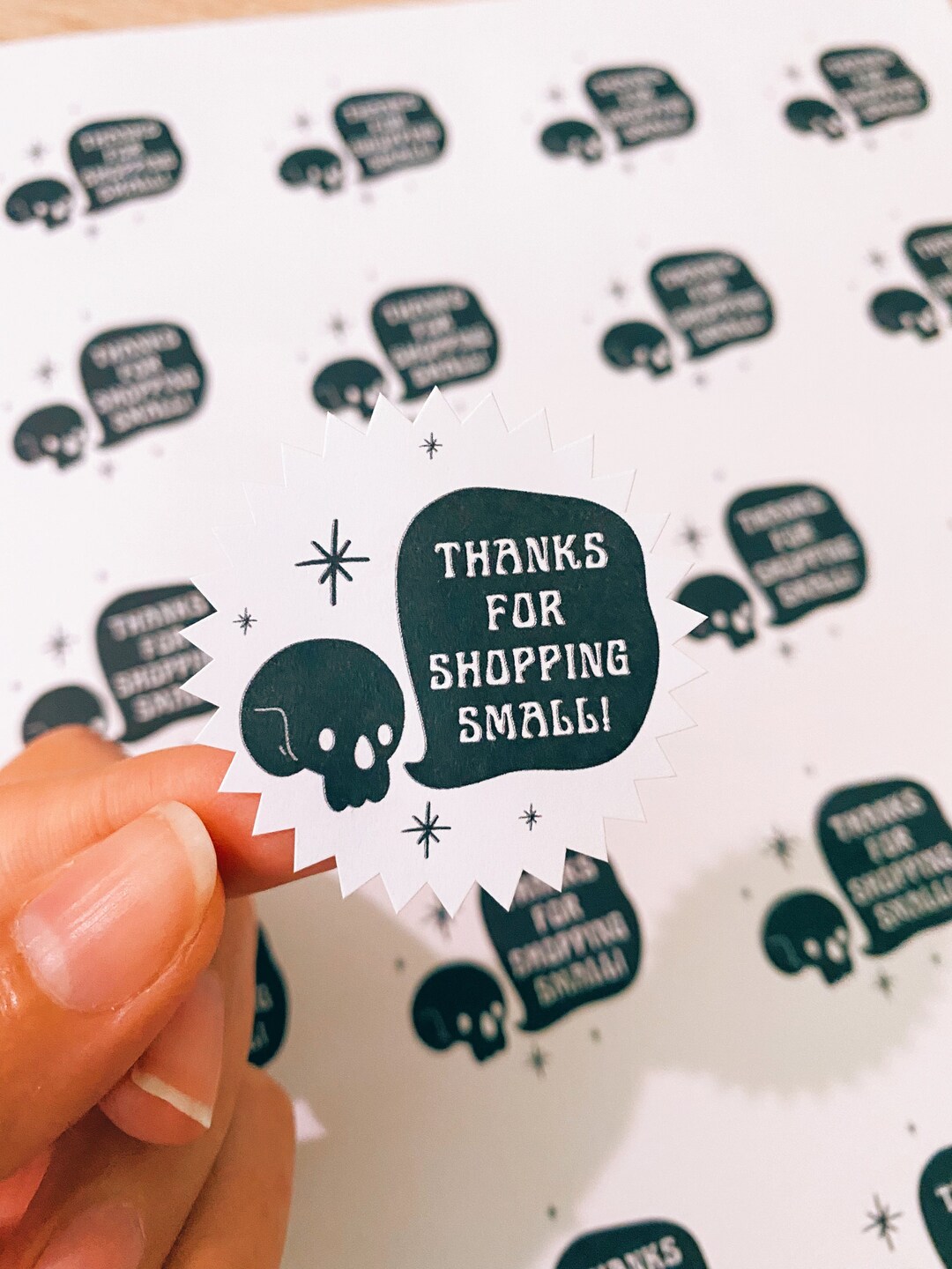 Spooky Mail Sticker Sheet | Thank You Stickers | Small Business ...