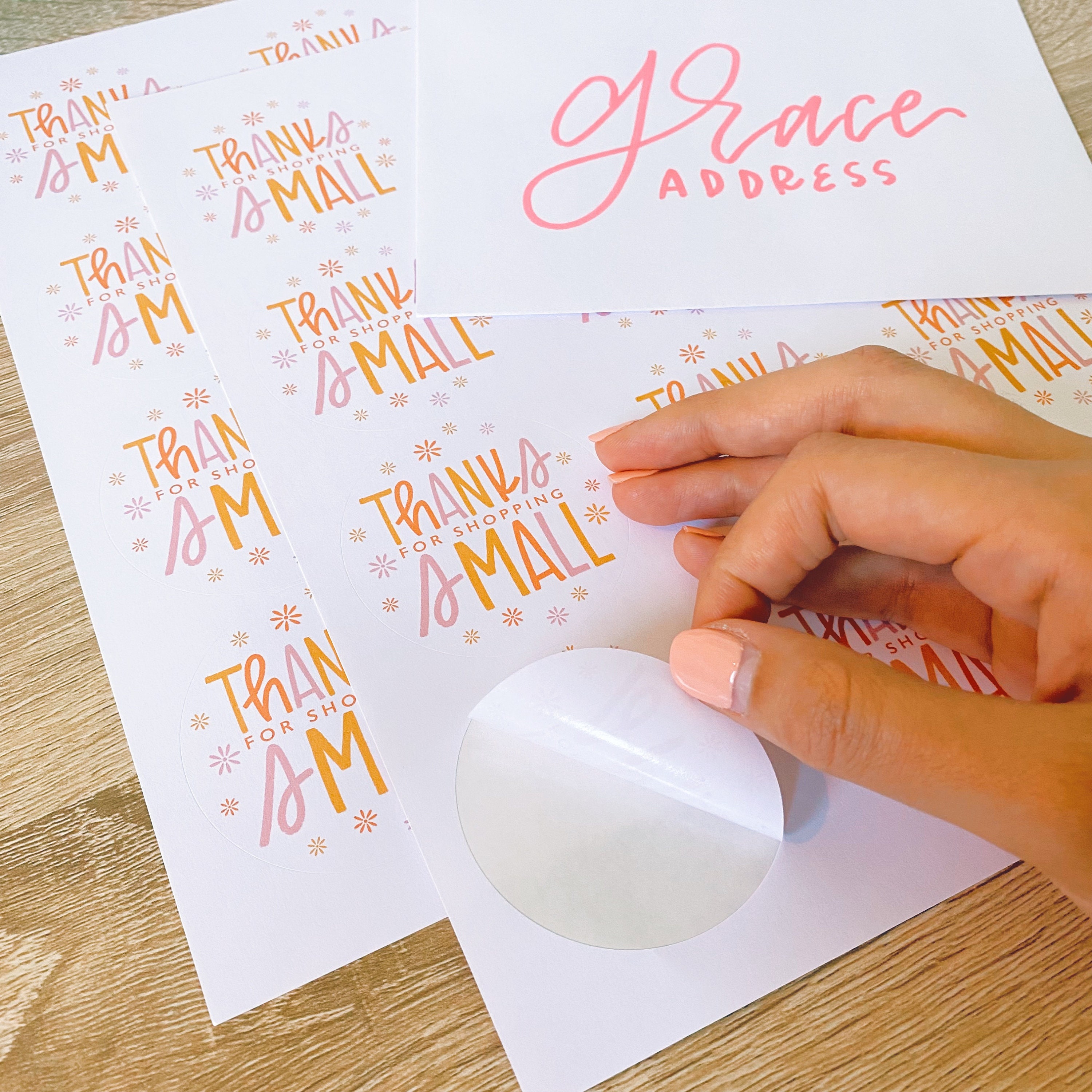 Small Business Packaging Stickers Circle Sticker Sheets - Etsy