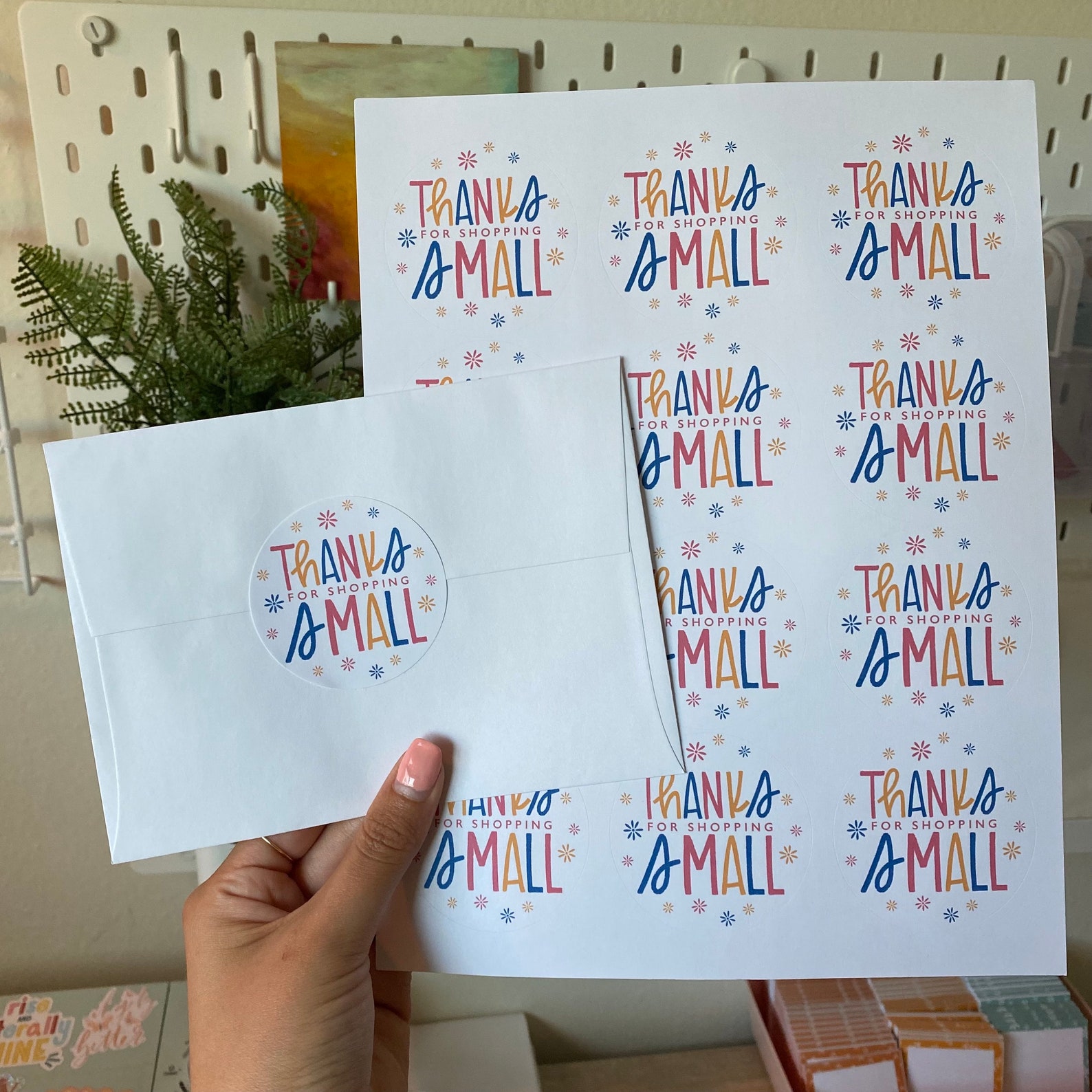 Colorful Small Business Packaging Stickers Circle Sticker - Etsy