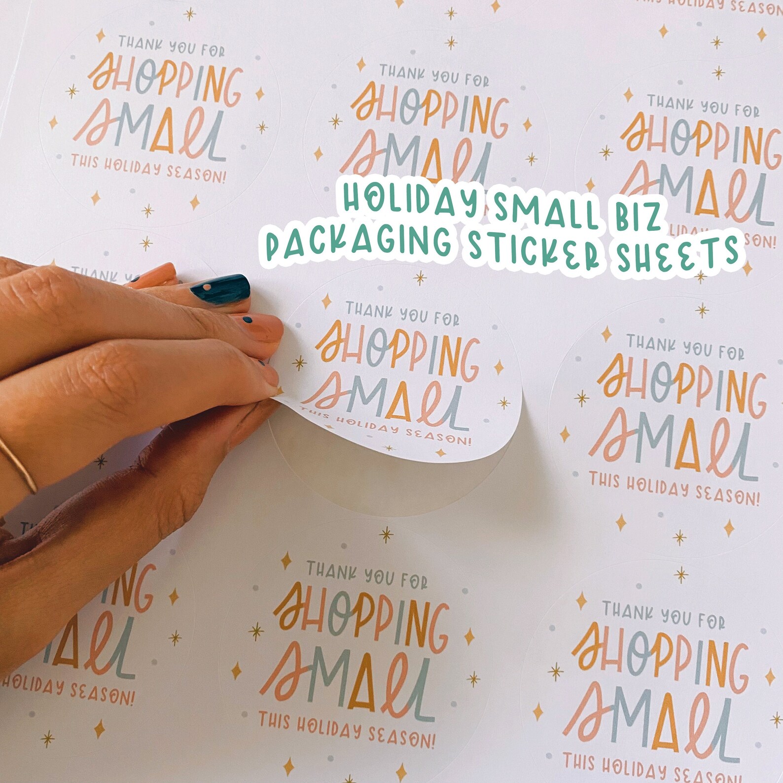 Small Business Packaging Stickers Holiday Sticker Sheets - Etsy