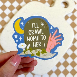 Hozier I'll Crawl Home to Her Sticker Die-cut Water Bottle Sticker ...