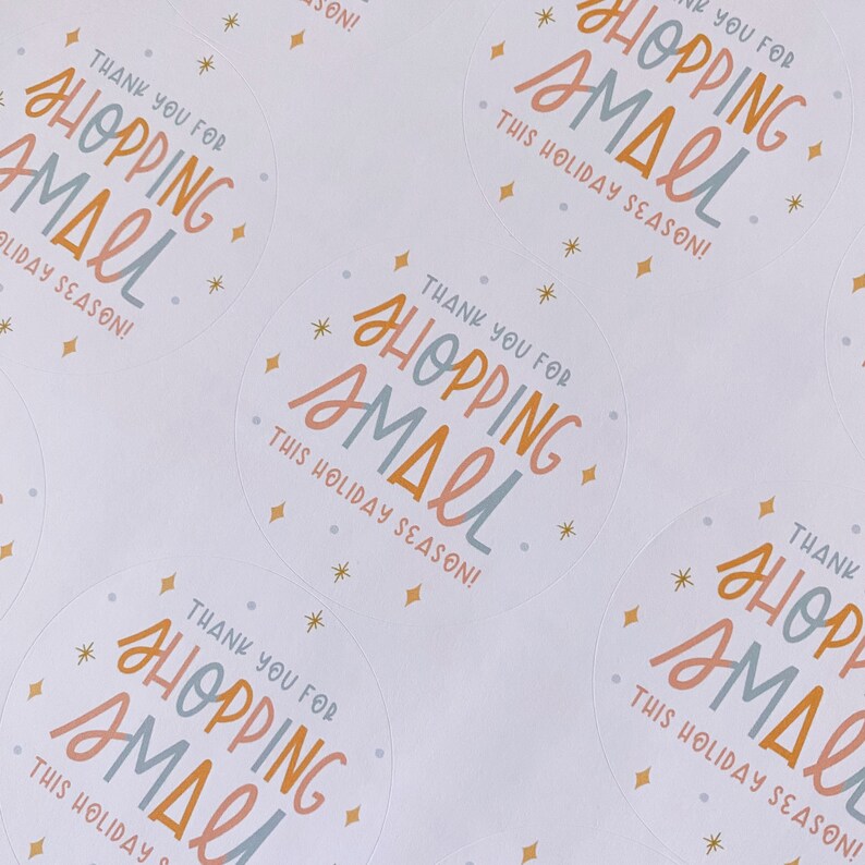 Small Business Packaging Stickers Holiday Sticker Sheets - Etsy