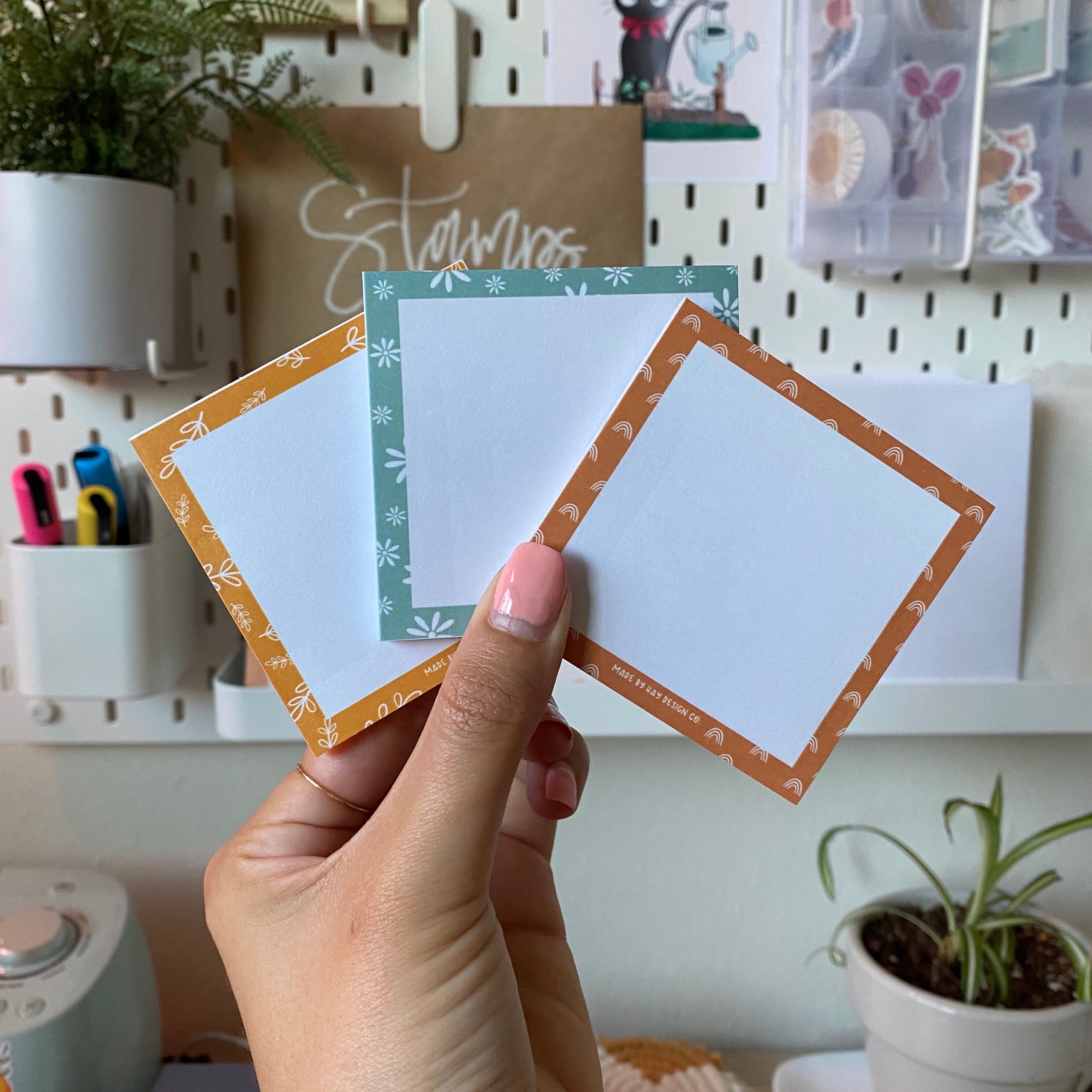 Boho Rainbow Sticky Notes Cute Note Pad Boho Stationery - Etsy