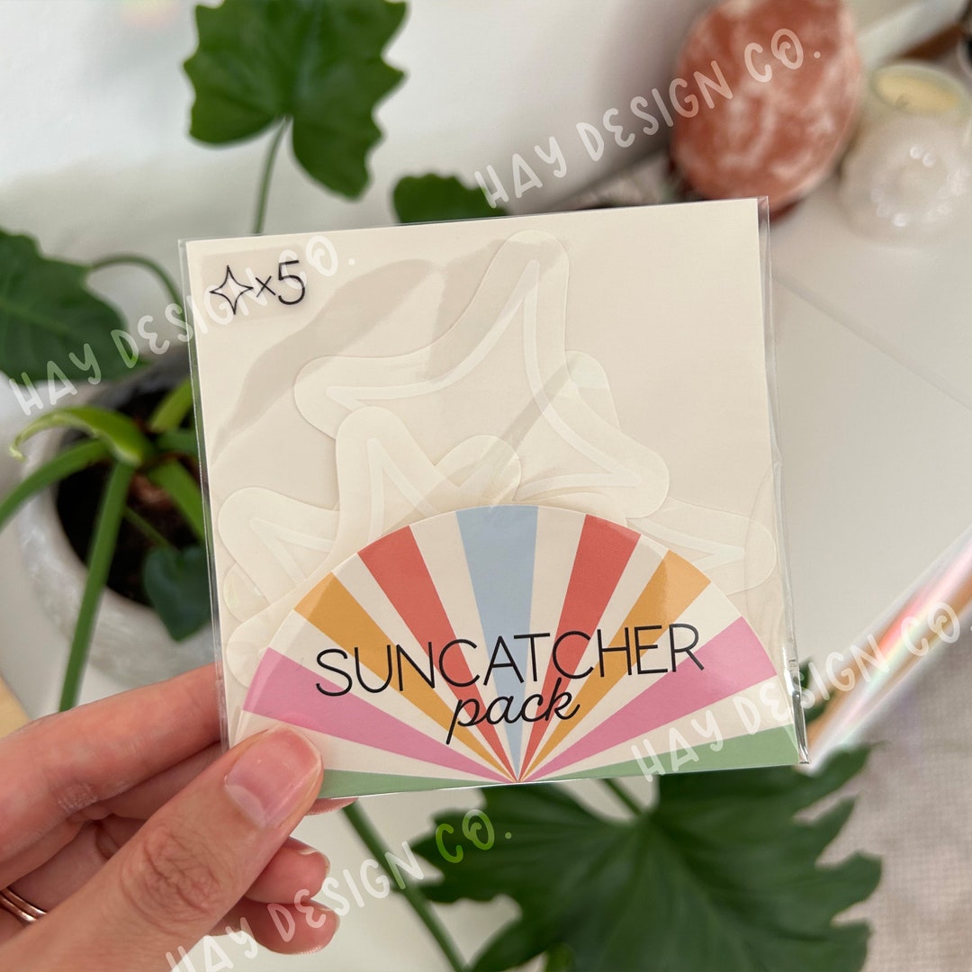 Sparkle Star Suncatcher Pack | Rainbow Maker | Prismatic Window Decal ...