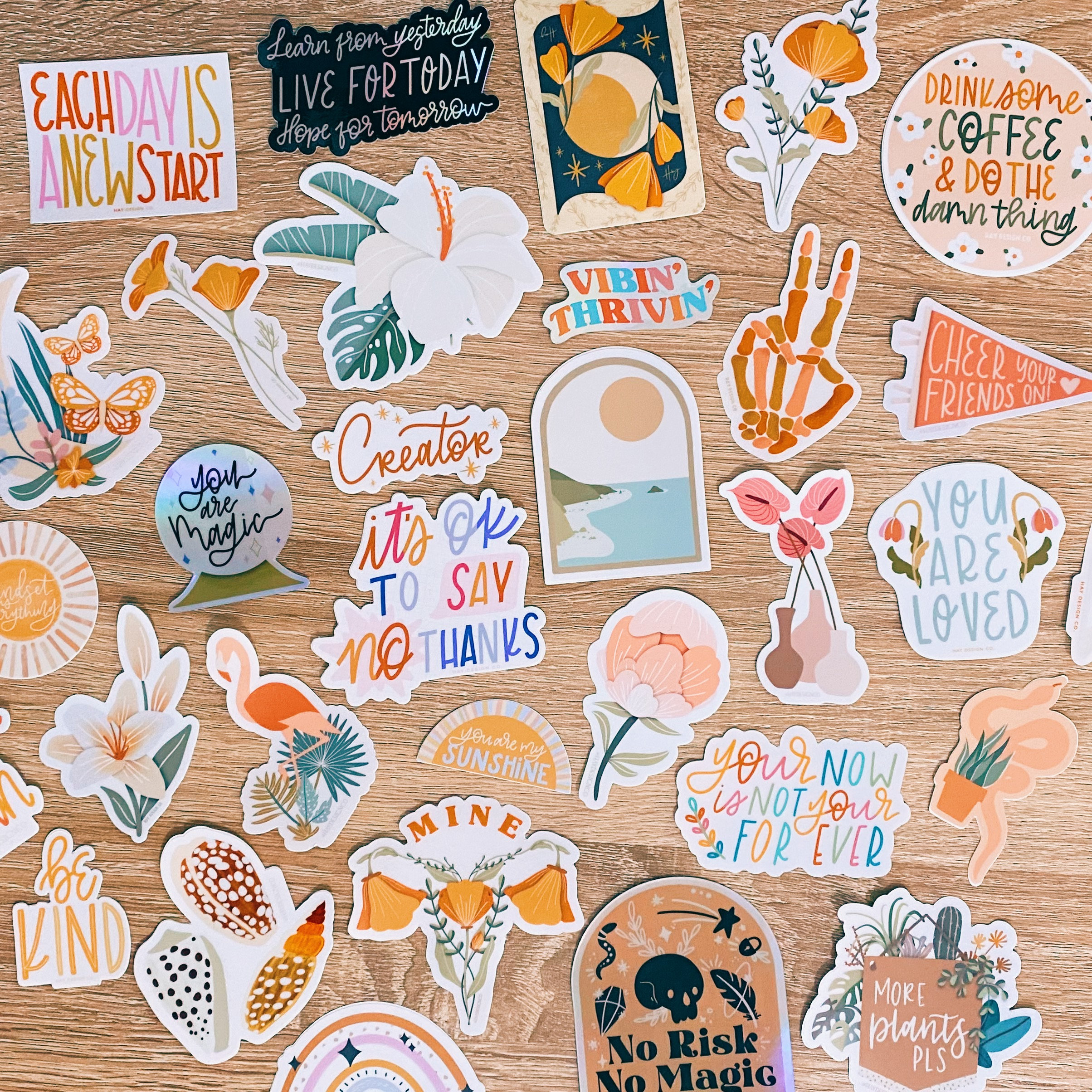 Mystery Sticker Pack | Full-sized Die-cut Stickers | Vinyl Waterproof ...