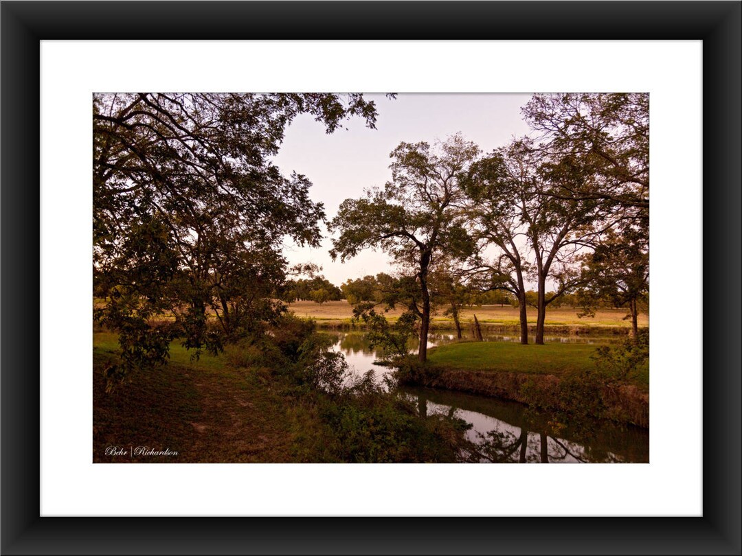 A Fine Art Print of LBJ State Park, River, Golden Hour, Texas ...