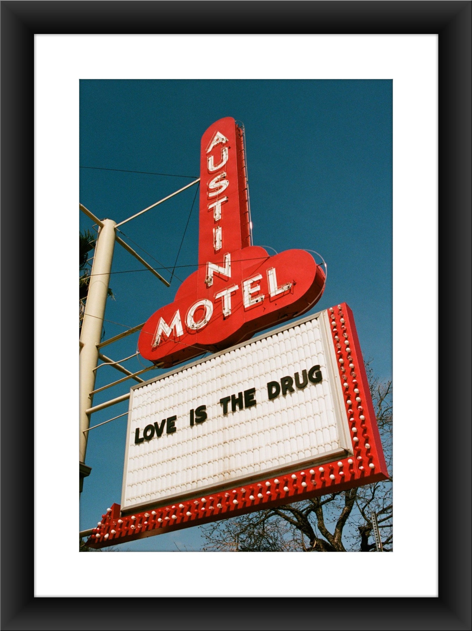 A Fine Art Print of the Austin Motel Sign in Austin, Texas - Etsy