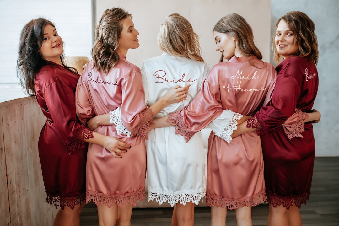 Bride Robe/bridesmaid Robe/bridal Robe/wedding Robe/personalised Robe ...