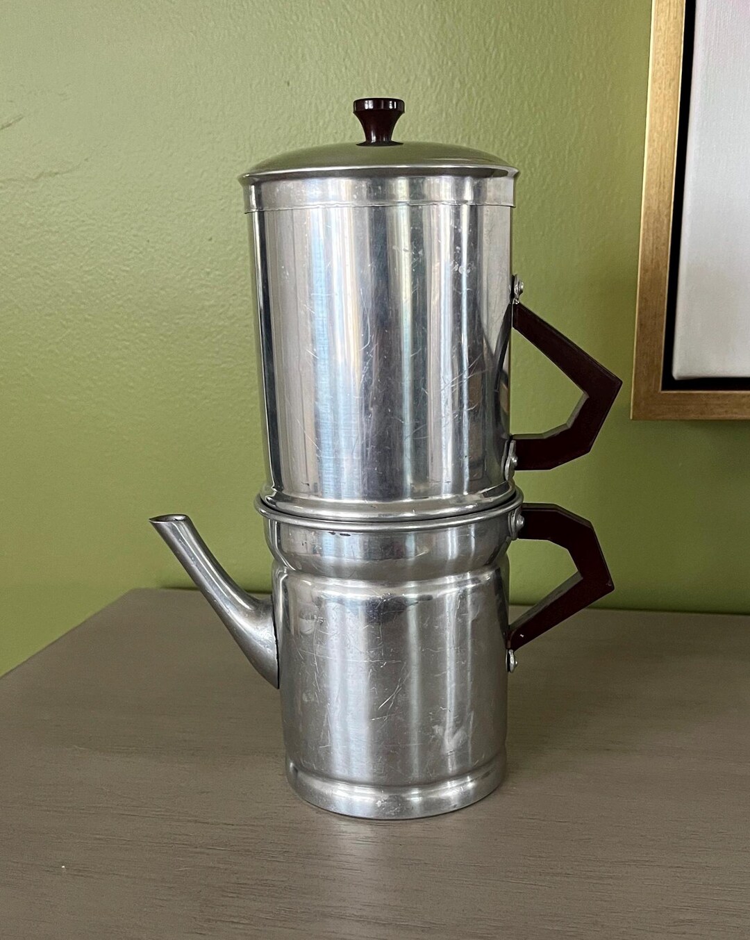 Vintage Aluminum Neopolitan Flip Pot Stove Top Coffee Maker - Etsy