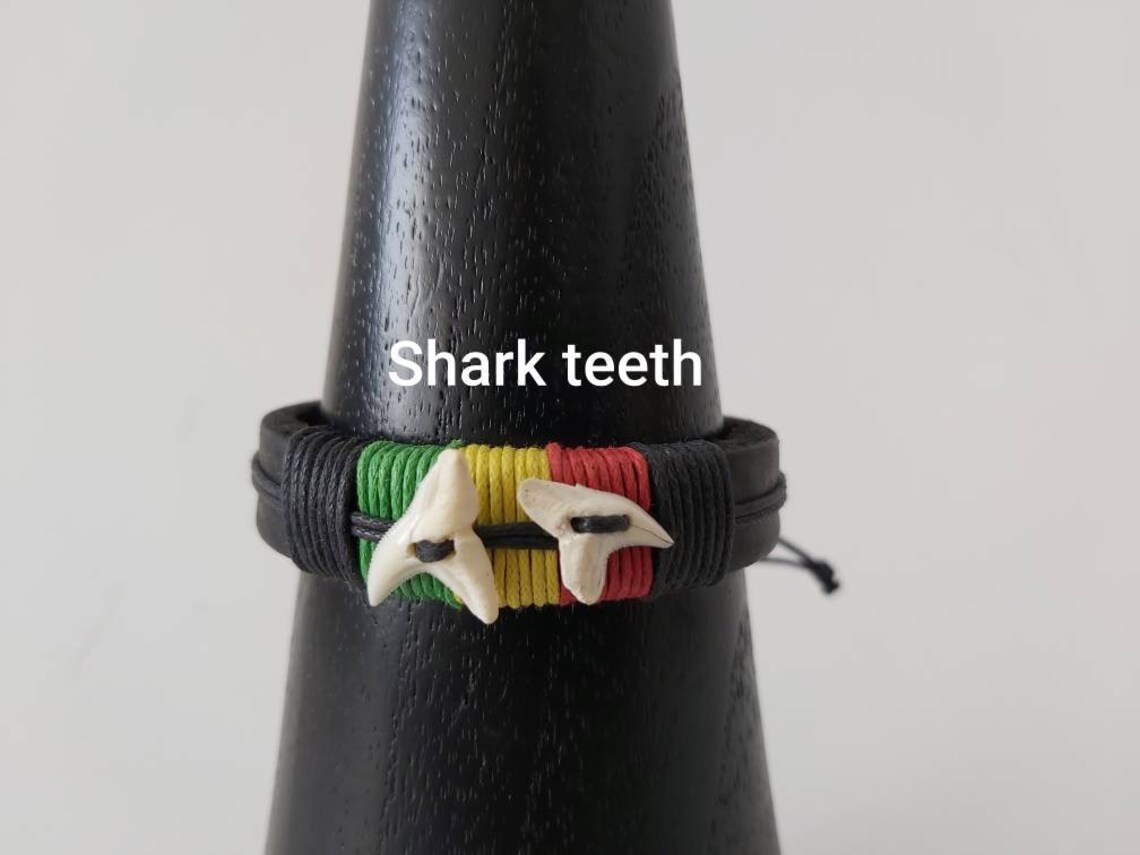 Adjustable Rasta leather bracelet. Reggae accessories. | Etsy