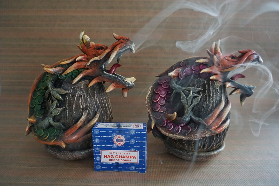 Smoking Dragon / Ceramic Dragon / Incense Cone Burner / - Etsy UK