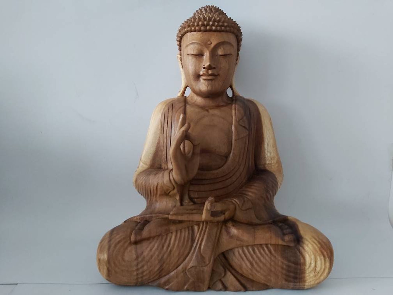 Wooden Buddha Statue/buddha Figurine/buddha Sculpture/wood | Etsy