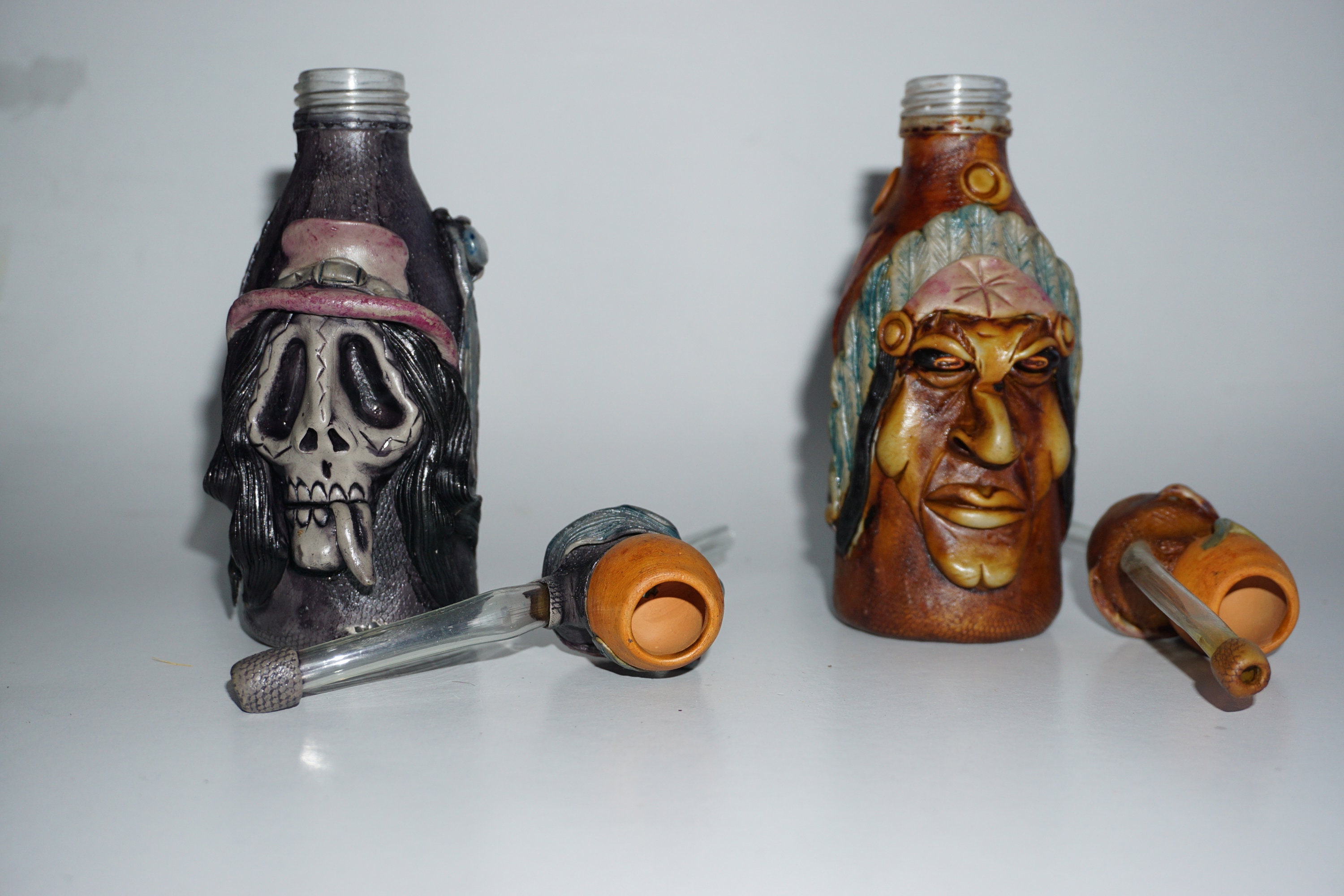 Epoxy Resin bottle pipes / Handicraft | Etsy