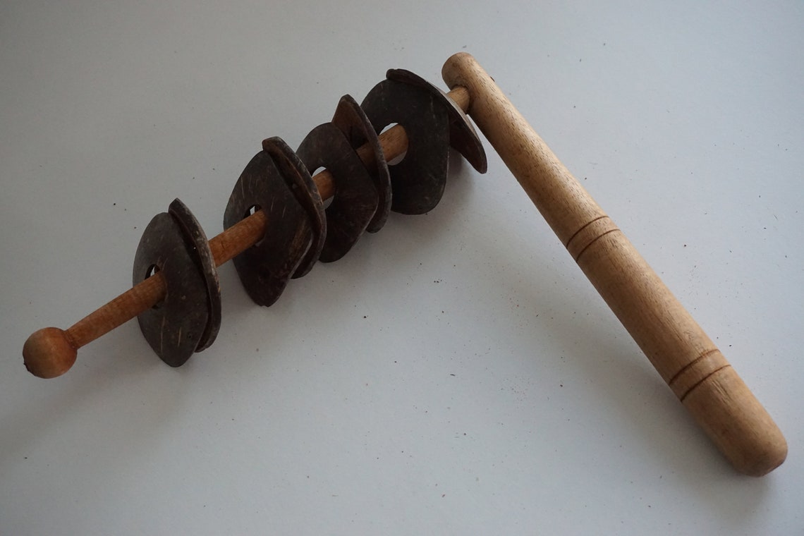 Coconut Shells Rattle / Shaker / Musical Instrument | Etsy