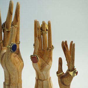 Hand Ring Display - Wood Carving - Ring Holder, Ring Storage, Jewelry ...