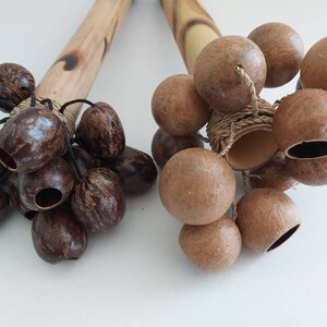 Nut Shells Maraca/ Musical Instrument/ Handmade Maraca/nut Shells ...