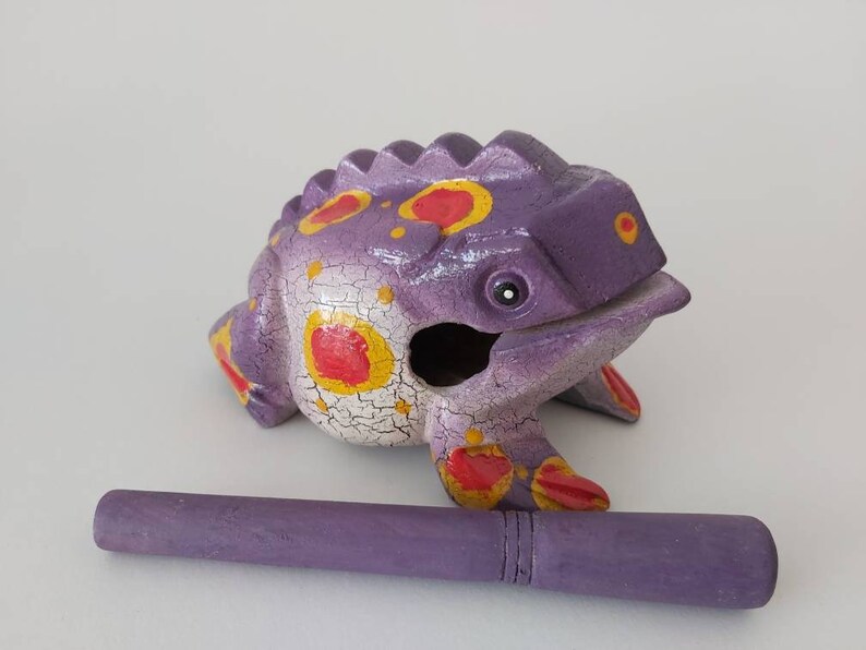 Wooden Musical Frog / Percussion Instrument / Frog Musical | Etsy