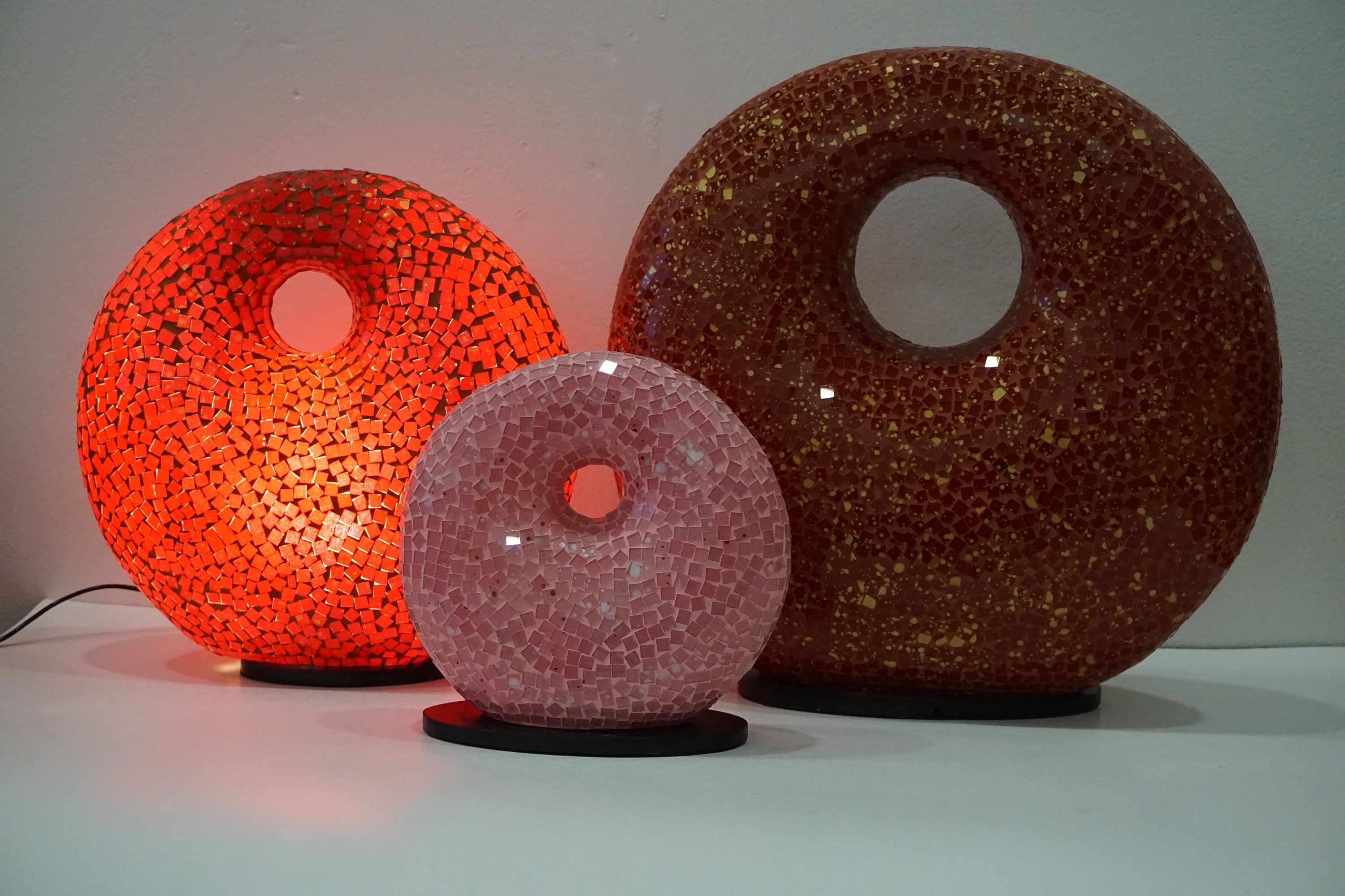 Donut Lampshade / Mosaic Donut Lamp / Handmade Mosaic / - Etsy