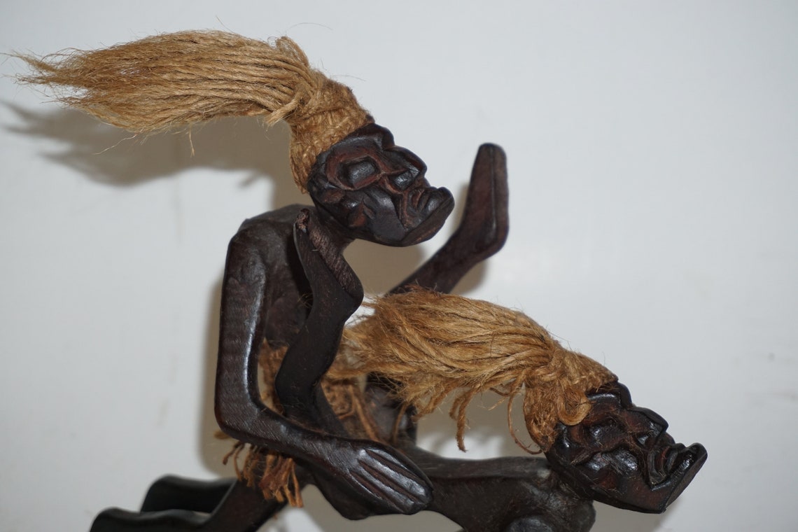 Primitive Sex Handmade Wooden Figurine Home Decor Etsy
