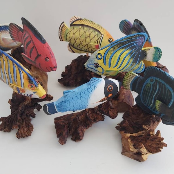 Wooden Fish Carving - Etsy