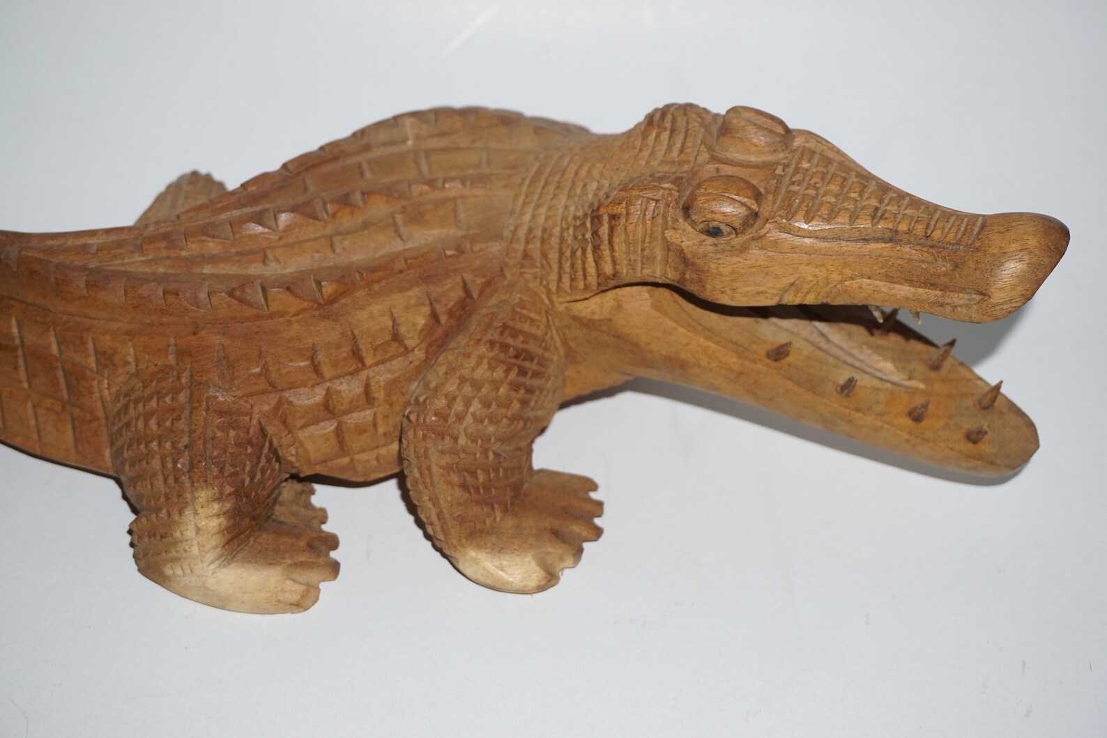 Wooden Crocodile / Crocodile Sculpture / Wood Carving - Etsy