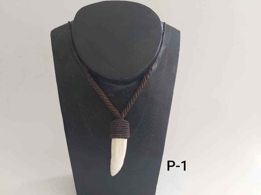 Amazonian Crocodile Tooth Necklace / Crocodile Tooth Choker / Tooth ...