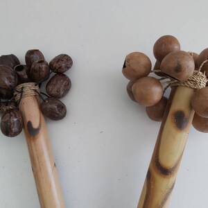 Nut Shells Maraca/ Musical Instrument/ Handmade Maraca/nut Shells ...