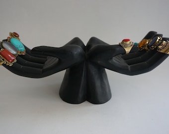 Wooden Hand Jewelry Display, Ring Holder for Woman, Jewelry Storage ...