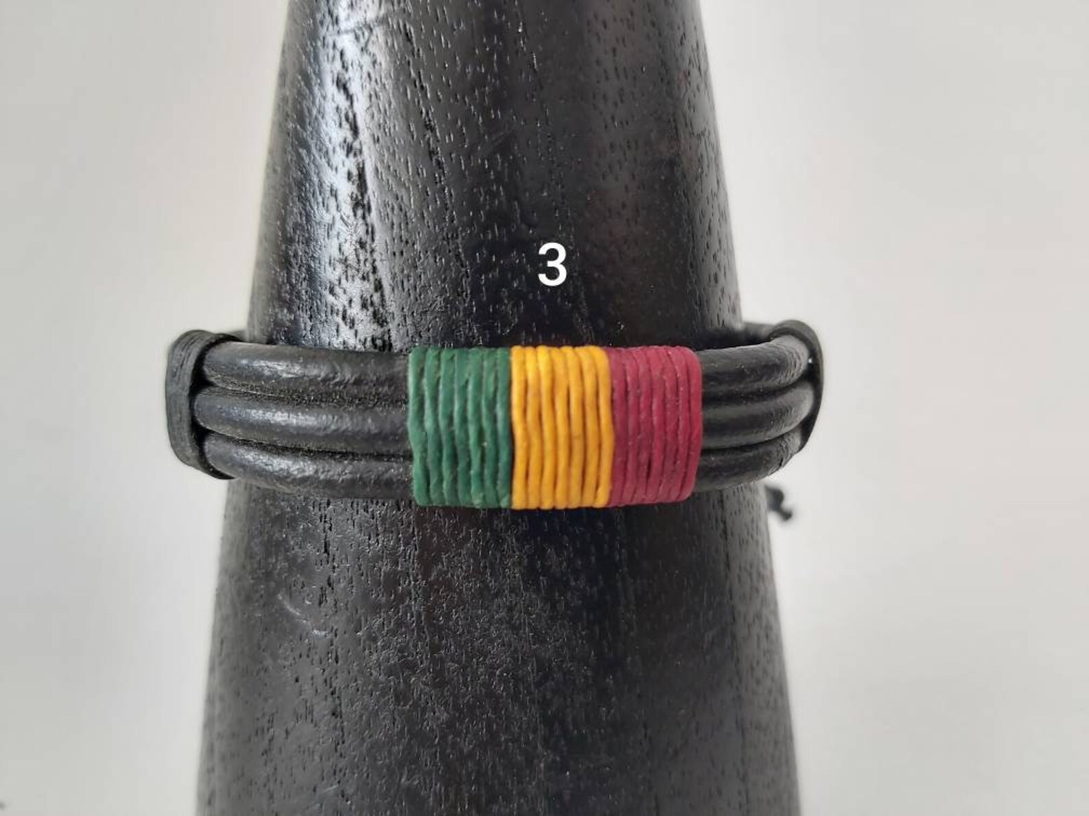 Adjustable Rasta leather bracelet. Reggae accessories. | Etsy