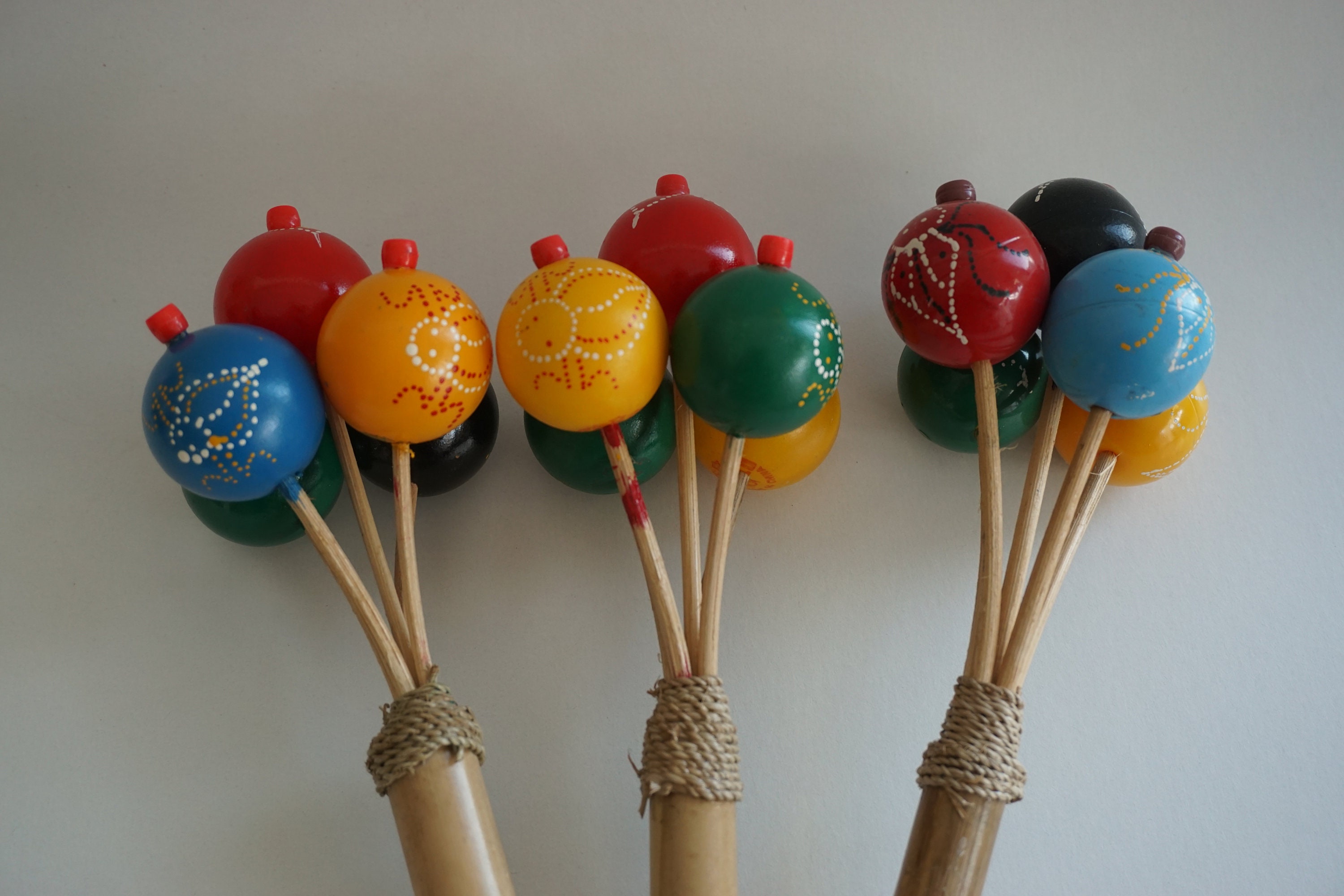 Stick Maracas / Five balls shaker / Toy instrument / Musical | Etsy