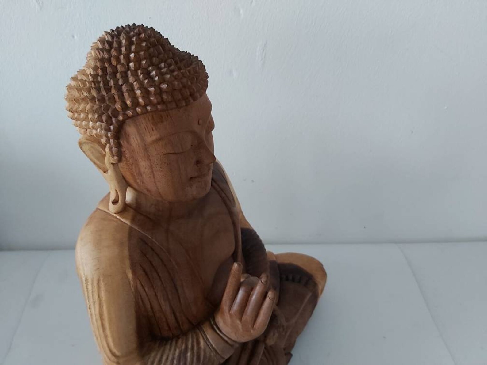 Wooden Buddha Statue/buddha Figurine/buddha Sculpture/wood | Etsy