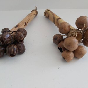 Nut Shells Maraca/ Musical Instrument/ Handmade Maraca/nut Shells ...