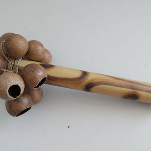 Nut Shells Maraca/ Musical Instrument/ Handmade Maraca/nut Shells ...