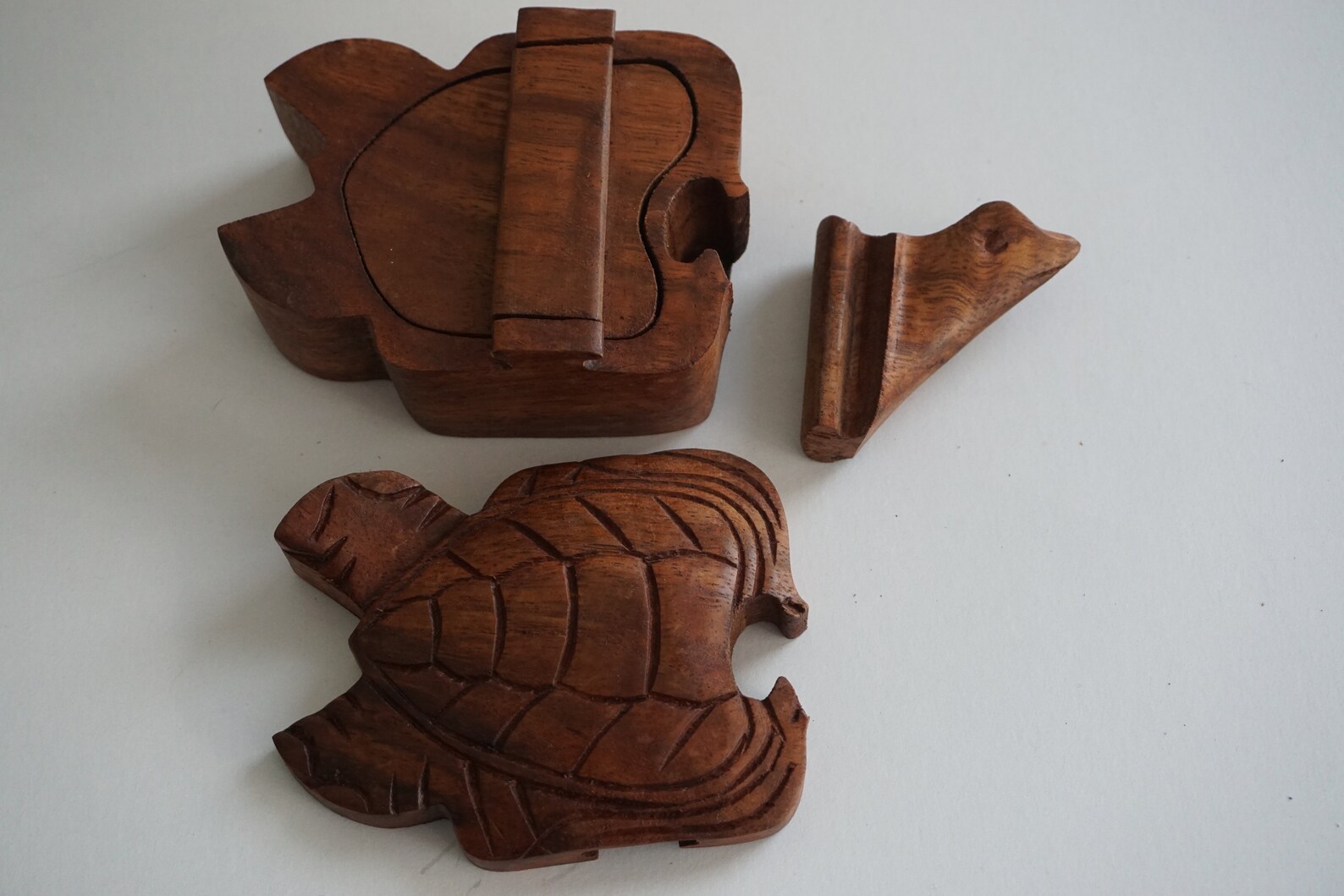 Wooden Turtle Puzzle Box Wood Carving - Etsy