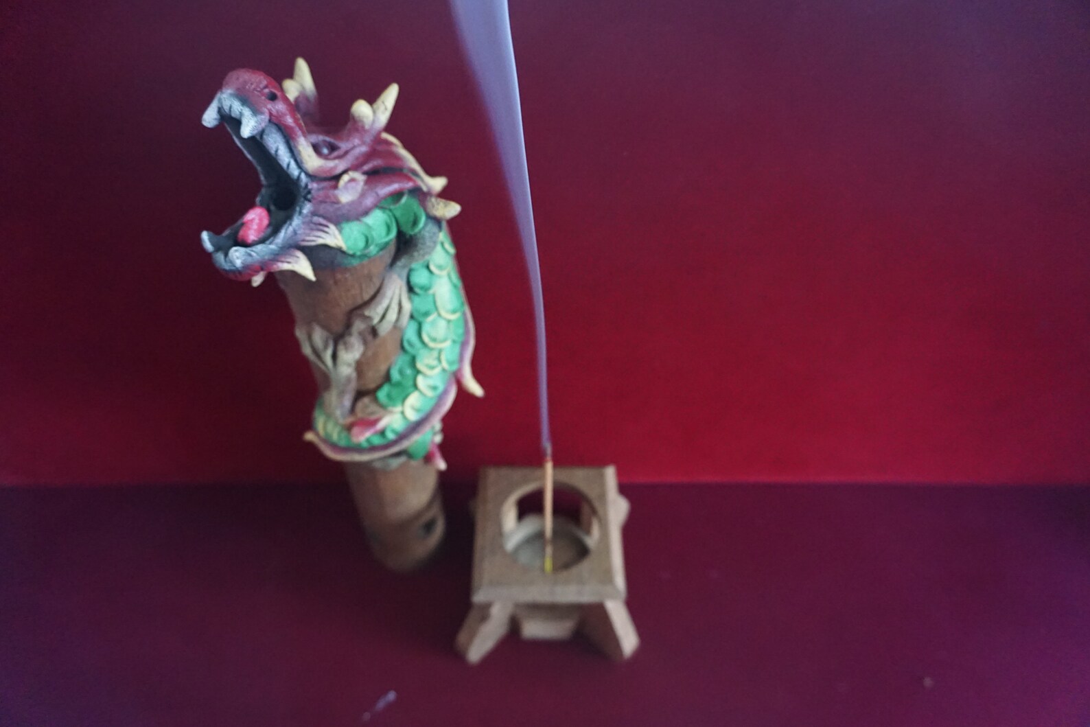 Smoking Chinese Dragon Incense Holder - Etsy